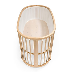 Stokke Sleepi Mesh Liner, White - Breathable 3D Mesh for Safe Sleep - Compatible with Stokke Sleepi Crib/Bed - Machine Washable