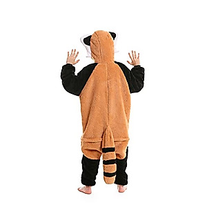 CuteOn Raccoon Onesie for Girls Boys Animal Costume Halloween Christmas for Height 130cm