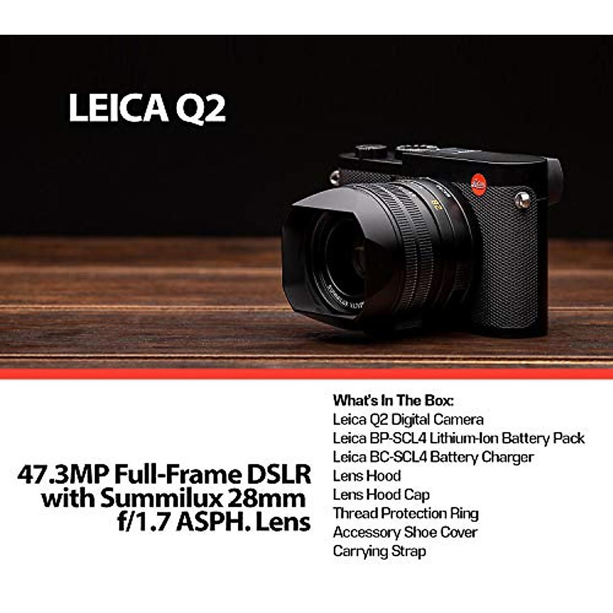 Leica Q2 Digital Camera with Summilux 28mm f/1.7 ASPH. Lens - Starter Kit