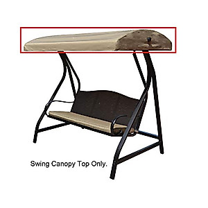 ALISUN Replacement Canopy Top for GT Porch Swing Model #GCS00229C (Will Not Fit Any Other Swing)