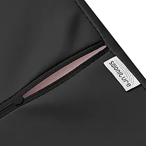 Saloniture Jumbo Half Round Massage Table Bolster Pillow Pad - 26 x 9 x 4.5 Inch - Black