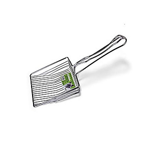 Van Ness Pets EZ Sift Stainless Steel Cat Litter Scoop, Heavy Duty, Reduces Dust