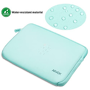 Arvok 17-17.3 Inch Laptop Sleeve Multi-Color Size Choices Case/Water-Resistant Neoprene Notebook Computer Pocket Tablet Briefcase Carrying Bag/Pouch Skin Cover for HP/Dell/Lenovo/Asus/Acer Light Green