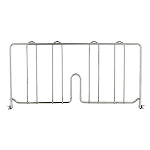 METRO DD18C Super Erecta Chrome Plated Shelf Divider, 18" Width x 8" Height, Silver
