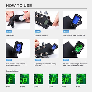 Auihiay 58 PCS Guitar Accessories Kit Including Guitar Strings, Picks, Capo, Thumb Finger Picks, String Winder, Bridge Pins, Pin Puller, Pick Holder, Finger Protect