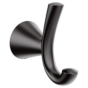 Moen YB2303BL Glyde Robe Hook, Matte Black