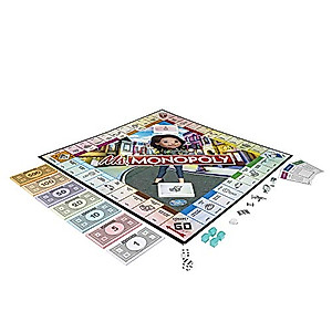 Monopoly Ms.Monopoly Board Game for Ages 8 & Up, Brown (E8424)
