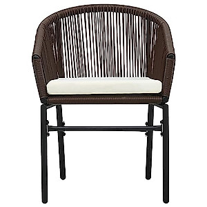 WHOPBXGAD 7 Piece Patio Dining Set Deck Furniture,Gardens Patio Furniture,Designed for use on lawns, terraces, poolsides, patios and Gardens,Brown