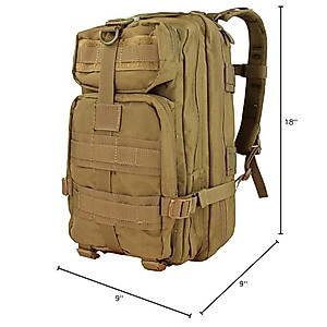 Condor Outdoor Products Compact Company Assault Pack, Coyote Brown