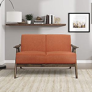 Lexicon Montana Living Room Loveseat, Orange