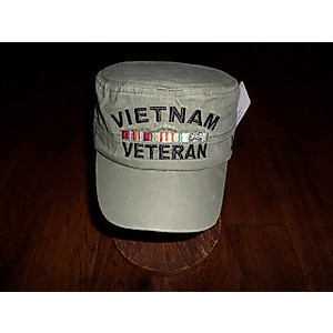 Vietnam Veteran Flat Top OD Green Low Profile Cap
