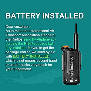 ANYSECU UV-K5 200Ch 5W Air Band Walkie Talkie UHF VHF DTMF FM Scrambler NOAA Weather