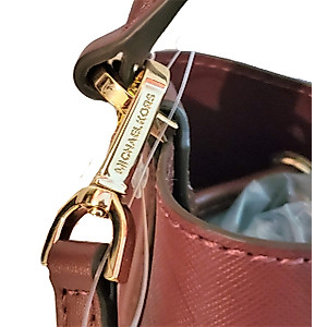 Michael Kors Suri Small Bucket Crossbody Bag Merlot
