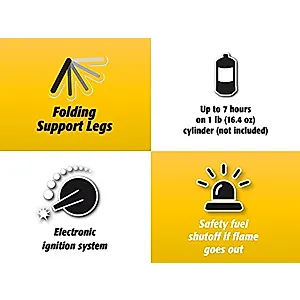 MARTIN Safe Portable Gas Catalytic Heater, Outdoor Heating for Camping, with Foldable Legs by MARTIN, CSA CERTIFIED for USA and CANADA