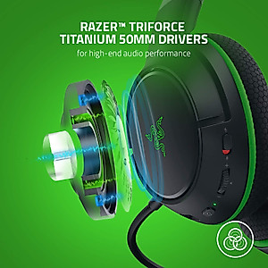 Razer Kaira Wireless Gaming Headset for Xbox Series X|S, Xbox One: Triforce Titanium 50mm Drivers - Cardioid Mic - Breathable Memory Foam Ear Cushions - EQ Pairing Button - Windows Sonic - Black