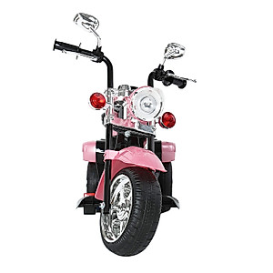 Freddo Toys 6V Battery Powered Chopper Style Electric Ride on Trike for Boys, Girls and Toddlers (Pink)