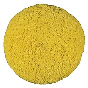 Presta Yellow Blended Wool Cutting Pad - 9” Single-Sided Hook & Loop / 1.5” Thick Wool Pile / Removes 2000 Grit and Lighter Sanding Scratches (890142)