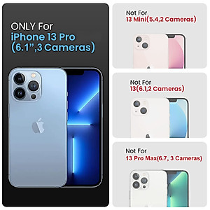 FireNova Designed for iPhone 13 Pro Case, Silicone Upgraded [Camera Protection] Phone Case with [2 Screen Protectors], Soft Anti-Scratch Microfiber Lining Inside, 6.1 inch, White