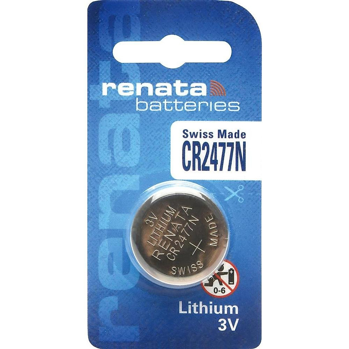 Renata CR2477N 3 Volt Lithium Battery (6 Batteries) …