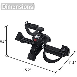 Vaunn Medical Electronic Pedal Exerciser and Foot Step Stool Bundle