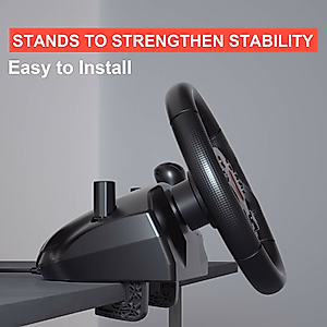 HG 2021 Gaming Racing Wheel 270 Degree Race Steering Wheel with Pedals and Double Vibration Function for PC/XBOX ONE/XBOX 360 / PS4 / PS3 / Nintendo Switch