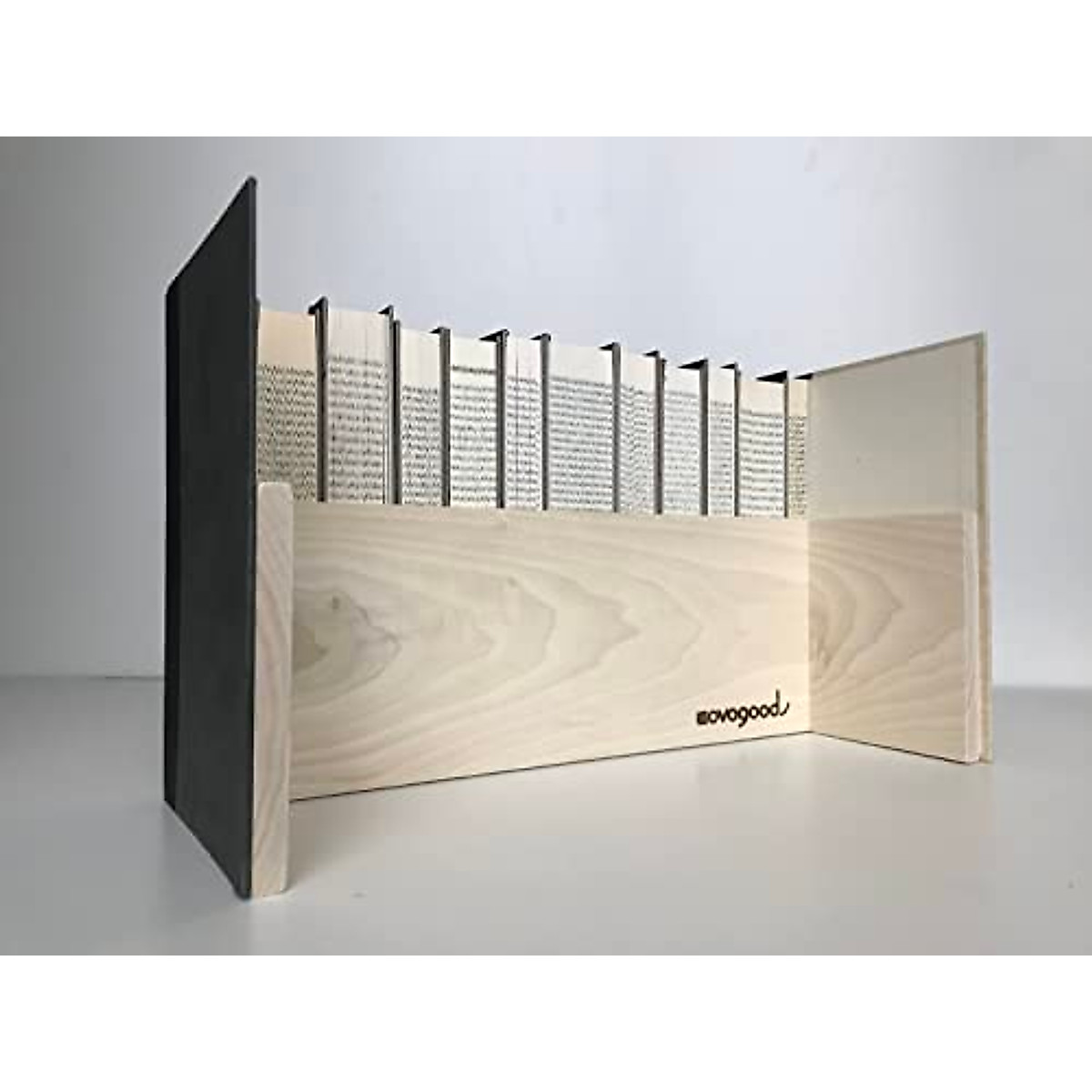 Covogoods CovoBox— Original Hidden Storage Secret Book Box Electronics Hider | Hide Router, Cable, Modem, Cords, Plugs, Outlets, Money, Docs, Jewelry | Made with Real Used Hardcover Books [Tops OFF]