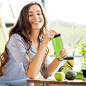 DilaBee 12-Pack Glass Juice Bottles with Lids - 8oz Glass Bottles with Lids for Smoothie, Water, Milk & Kombucha - Small Glass Bottles for Juicing - Round Glass Water Bottles with Caps BPA Free