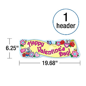 Carson-Dellosa 110060 Valentine's Day Mini Bulletin Board Set | 41pcs, Multi