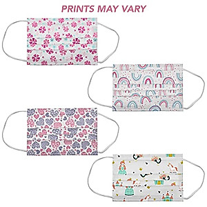 Dr. Talbot's Disposable Kid’s Face Mask for Personal Health by Nuby, 10 Pack, Girl, 6-12 years, Prints May Vary