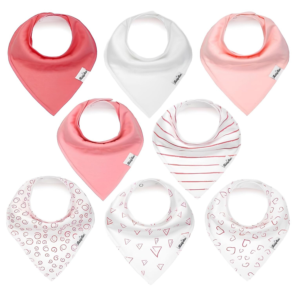 KiddyStar Baby Bibs for Boys & Girls - Organic Cotton Bibs, Bandana Bibs, Drool Bibs, Teething Bibs, Toddler Bibs - Gift