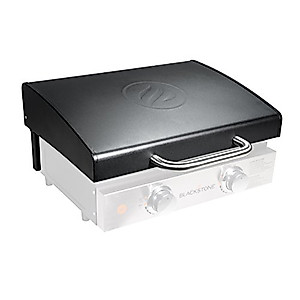 Blackstone Table Top Griddle Hood,22''Hard Cover Hood Fits Front and Rear Grease Model,5011 Black,22 inch & Propane Adapter Hose & Regulator for 20 lb Tank, Extends Up to 3 Feet - 5471