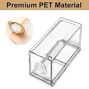 LALASTAR 2 Pack Refrigerator Organizer Bins with Pull-out Drawer, Stackable Kitchen Pantry Organizers and Storage with Freshness Timer, Clear Acrylic Freezer Organizer Drawer, Small