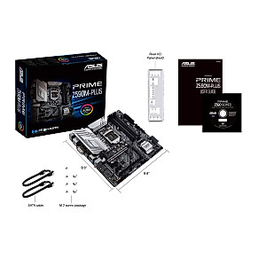 ASUS Prime Z590M-PLUS LGA 1200(Intel11th/10th Gen) microATX Motherboard (PCIe 4.0, 10 Power Stages, 3X M.2 Slot,Thunderbolt 4 Header,1Gb LAN, SPI-TPM Header,M.2 Socket -Key E Wireless,Aura Sync RGB)