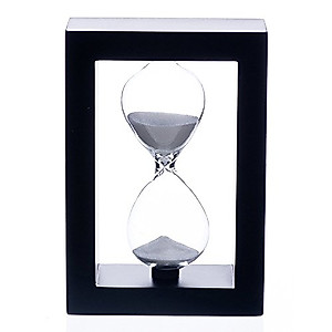 Bellaware 60 Minutes Hourglass, Wood Sand Timer