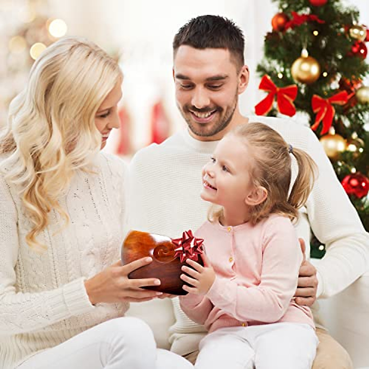 Yarn Bowl Wooden 6 inch by 3 inch Wooden with Free Travel Pouch and Wooden Crochet Hooks. Perfect Yarn Holder for Knitting and Crocheting