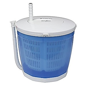 Avalon Bay EcoSpin, Portable Hand Cranked Manual Clothes Non-Electric Washing Machine and Spin Dryer, Counter Top Washer/Dryer for Camping, Apartments, RV's, or Delicates