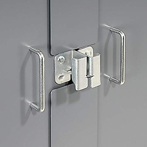 Global Industrial Bin Cabinet with 132 Yellow Bins, 38x24x72, Assembled