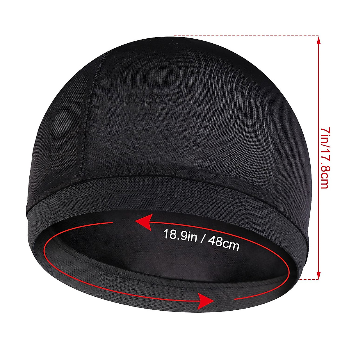 Molain 2Pcs Wave Cap for Men Silky Stocking Caps for 360 540 720 Waves Satin Silk Durag Good Compression Wave Caps Shower Cap Bath Accessories Men's Skullies Beanies