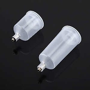 Plastic Spray Paint Gun Airbrush Cup Pot Airbrush Accessories Watering Can Spray Paint Cup Threaded Connector Part 2 Pcs/Set