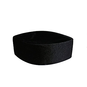 Oga Faaji African Native Hat Foldable Velvet Hat Black, Medium:23 7/8"