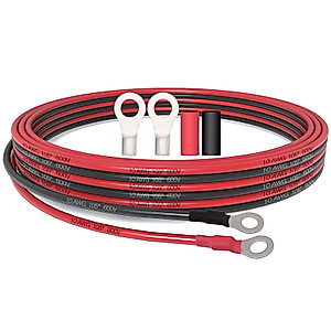 Taigoehua (11FT 10AWG) 10 Gauge Wire Tinned Copper Tray Cable - Connect Charge Controller and Battery