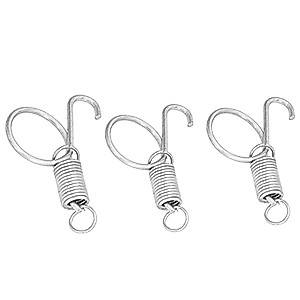 CHICIRIS Spring Cage Door Hook, 20PCS Cage Door Spring Hook Metal Finger Spring Latch Hook for Fixing Rabbit Pet Cage Door Farming Equipment(S)