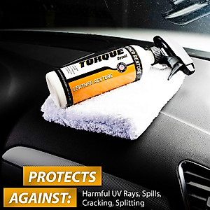 Torque Detail Leather Restore Ceramic Conditioner 16oz - Nourish, Revive + Protect Leather - Leather Conditioner Cleaner & Protectant