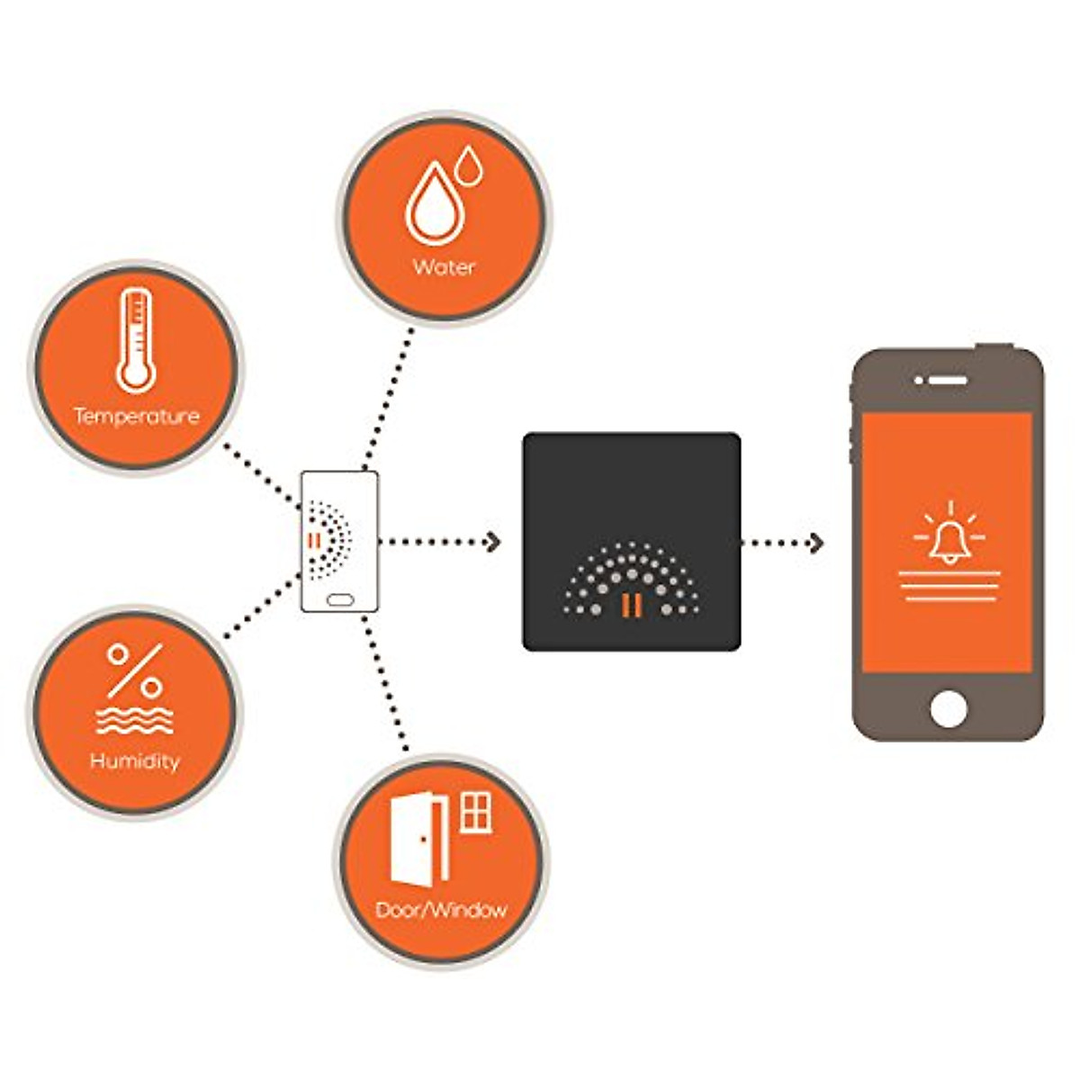 Wally Starter Kit for Smart Detection of Water Leaks, Freezing, and Mold Conditions