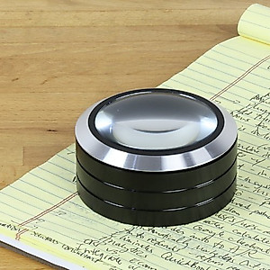 Satechi ReadMate LED Desktop Magnifier with up to 5X Magnification - Carrying Case Included (Black)