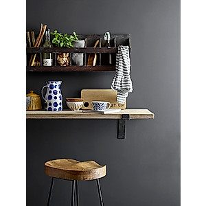 Creative Co-Op Eat Up Mango Wood Cutting Board, Brown