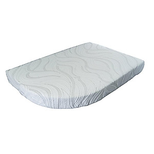 Cozyway RV Curved Double Over Double Bunk Mattress - 4" Thick Foam Mattress for Twin Size Beds, Perfect for Camping and RVs - 50" x 74