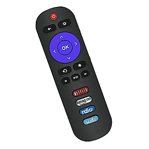 RC280 RC282 Universal Replacement for TCL-ROKU-TV-Remote, Compatible with Roku Westinghouse, Philips, ONN, Hitachi, Element, Haier, LG, Sanyo, JVC TVs