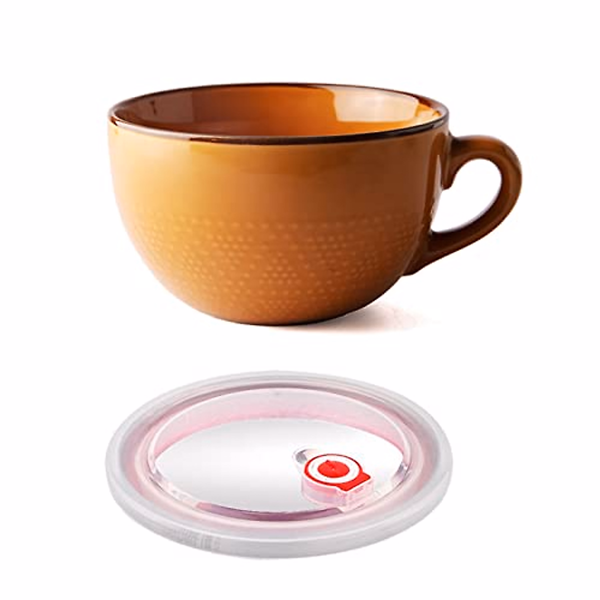 ramen bowl set,fruit bowl,ramen bowl,large serving bowls,Coffee Cup Soup Mug Ith Lid & Handle Salad Bowls for Cereal Milk Dessert Oatmeal Ramen Bowls,Microwave Safe-E-700ml/23.6oz (Color : C, Size :