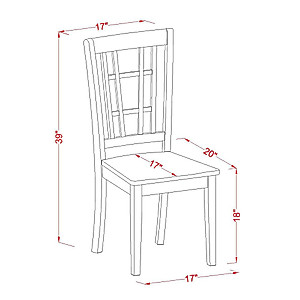 East West Furniture Plainville 9 Piece Set Includes an Oval Dining Room Table with Butterfly Leaf and 8 Wood Seat Chairs, 42x78 Inch, Black & Cherry